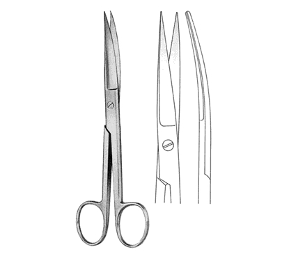 Standard Operating Scissors 18.5 cm, Sharp/Sharp Curved – XENAMED ...