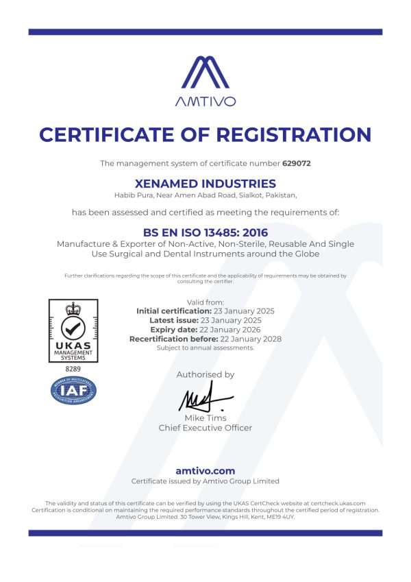 ISO 13485:2016 – XENAMED Industries